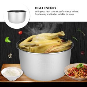 Rice Cooker Inner Pot Replacement Metal Cake Pan Cupcake Mold Pie Mold Baking Mold Kitchen Bakeware for Rice Cake Bread Muffin 3L