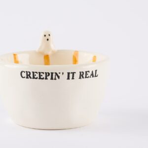 Mud Pie Halloween Nested Dip Bowl Set of 2 (Skeleton)