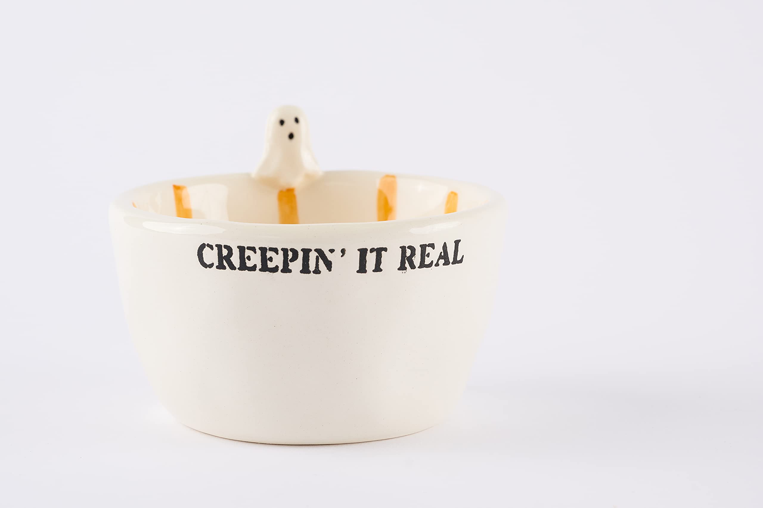 Mud Pie Halloween Nested Dip Bowl Set of 2 (Skeleton)