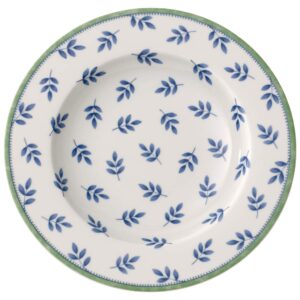 villeroy & boch cordoba rim soup, 9 in, white/blue/green