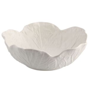 bordallo pinheiro cabbage beige cereal bowl, set of 4