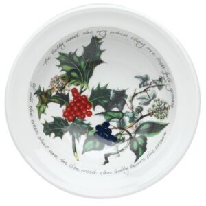 Portmeirion Holly and Ivy Oatmeal/Soup Bowls, Set of 6