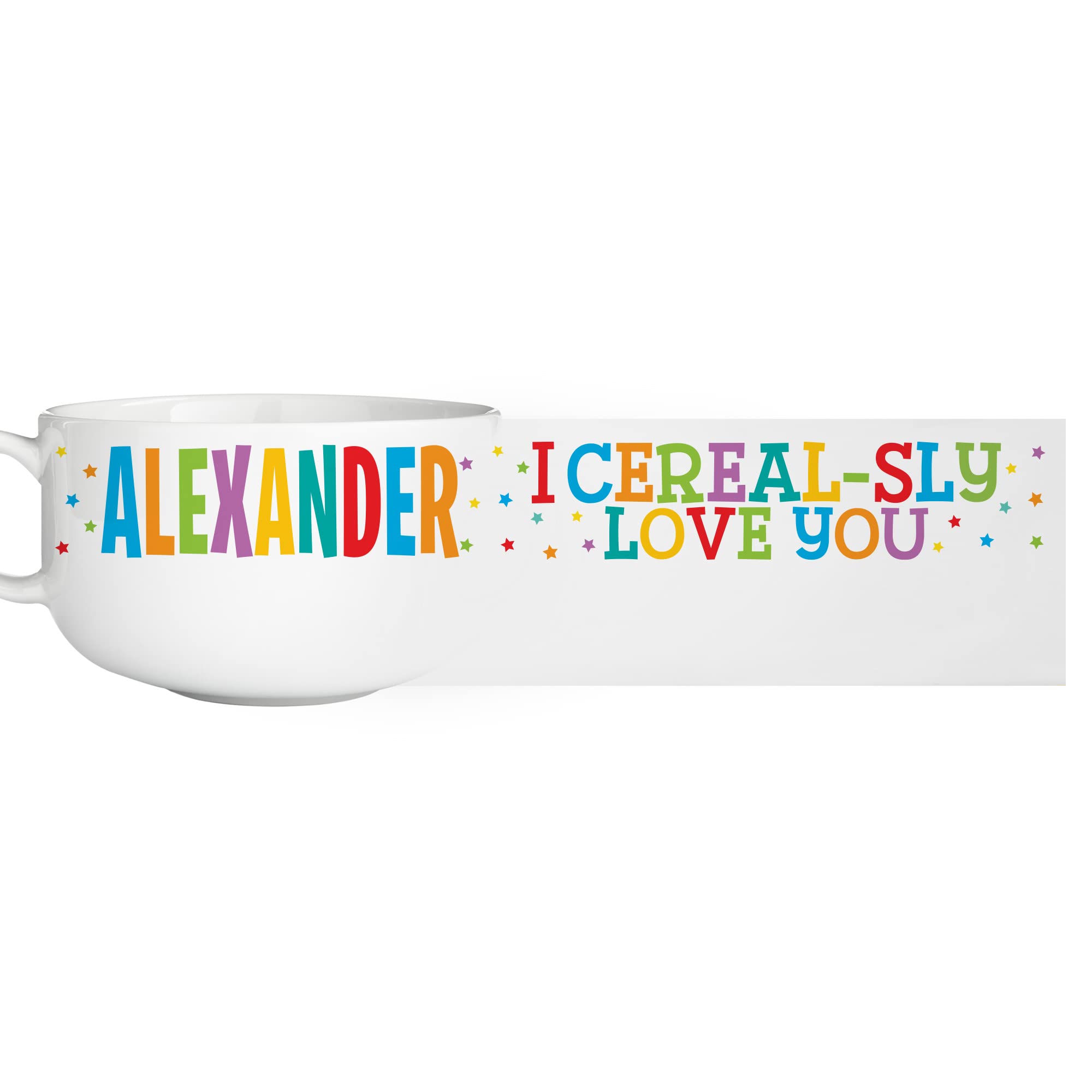 Let's Make Memories Personalized I Cereal-sly Love You Oversized Bowl - For Dad - For Him - For Her