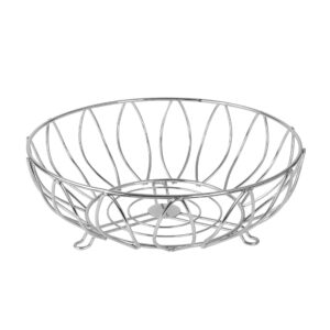 spectrum diversified leaf fruit bowl, chrome