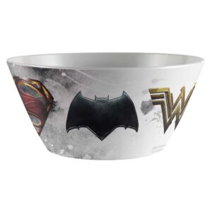 zak designs dc comics justice league movie 6 inch plastic soup bowl 25 ounces