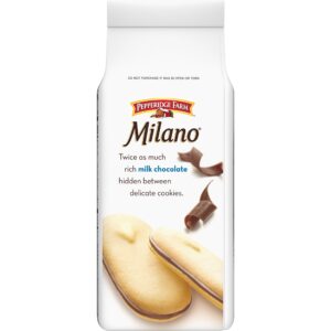 Pepperidge Farm Double Milk Chocolate Milano Cookies 7.5 oz Bag, 6 Bags