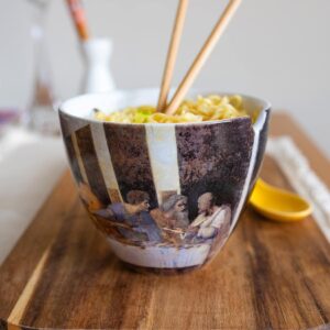 Boom Trendz Bowl Bop Last Ramen Supper Japanese Dinner Set | 16-Ounce Ramen Bowl, Chopsticks