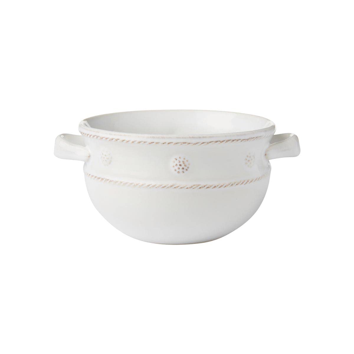 Juliska Berry & Thread Handled Soup Bowl - Whitewash