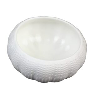 hemoton mini seasoning bowl ceramic sea urchin bowl kitchen dipping dish restuarant supplies for nuts sauce caviar appetizer (white) size l