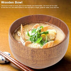 Practical Salad Bowl, Decorative Bowls Wooden Bowls, Fruit Bowls Rice for Soup Fruit Salad(Small 11cm)