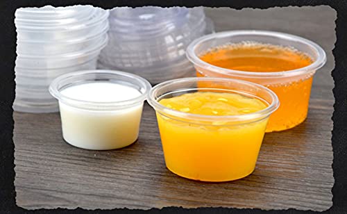 Healthcom 100 Packs 6 Oz 180ml Clear Plastic Ice Cream Dessert Cup Sundae Cups with Lid 100 Sets Disposable Salad Cup Pudding Jelly Sauce Yogurt Dessert Cup Serving Bowls for Party Favor Wedding