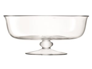 lsa international serve dessert comport, 12.25", clear