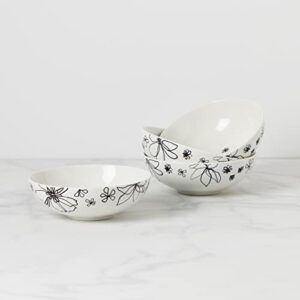 Kate Spade New York Ks Garden Doodle 4Pc Bowl, 4.05