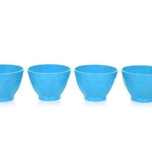 Mintra Home Unbreakable Bowls and Trays (Bold Collection), Turquoise, Small Bowl 4pk - 250ml (8oz),