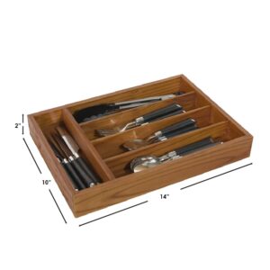 Home Basics Pine Cutlery Tray