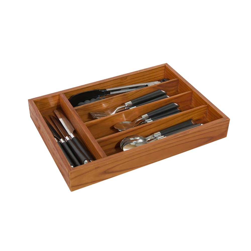 Home Basics Pine Cutlery Tray