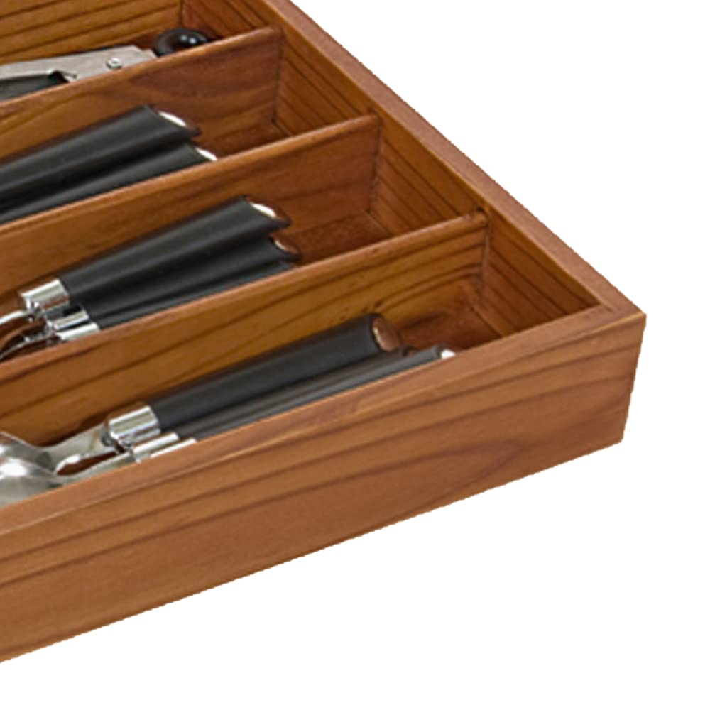 Home Basics Pine Cutlery Tray