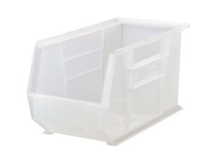 quantum storage systems qus265cl storage bins, clear