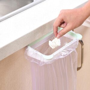 ninasill ღ ღ garbage bag holder plastic bracket stand rack kitchen trash storage hanger bags (green)