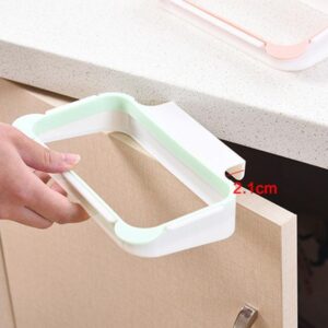 Ninasill ღ ღ Garbage Bag Holder Plastic Bracket Stand Rack Kitchen Trash Storage Hanger Bags (Green)