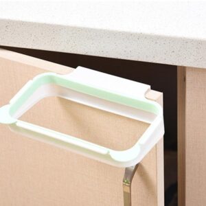 Ninasill ღ ღ Garbage Bag Holder Plastic Bracket Stand Rack Kitchen Trash Storage Hanger Bags (Green)