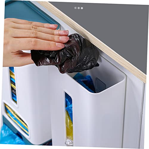 Cabilock 5pcs Bag Storage Box Bag Dispenser Holder Trash Bag Container Wall Shopping Bag Holder Kitchen Garbage Bags Organizer Wall Mounted Garbage Bag Holder Plastic Roll Rack Hanging