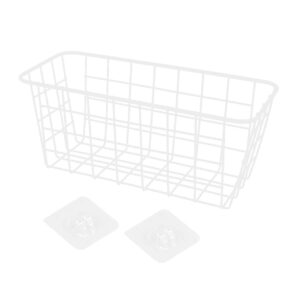 hemoton wire storage basket metal hanging basket door baskets organizer black hanging shelves cabinet storage basket wire baskets organizing black baskets white barbed wire wall-mounted