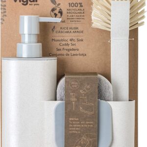 VIGAR 4 Piece Sink Set, Light Grey, Mediano