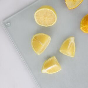 Home Basics 12"x 16" Frosted Glass Cutting Board, 12" x 16", Clear