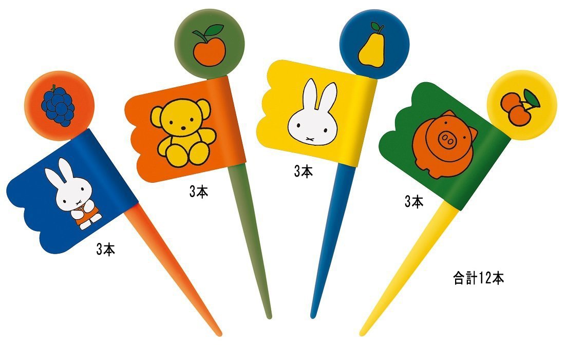 Skater LKP2 Lunch Picks, Pack of 12, Miffy