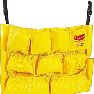 Rubbermaid Commercial 264200YW Brute Caddy Bag 12 Pockets Yellow