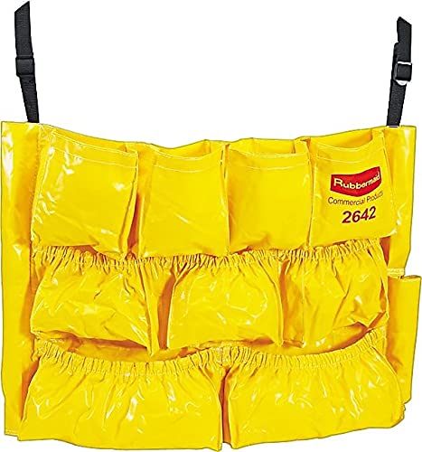 Rubbermaid Commercial 264200YW Brute Caddy Bag 12 Pockets Yellow