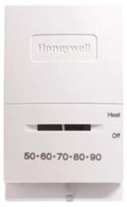 honeywell t822k1000 heat only t stat 24 volt mercury free