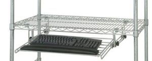 chrome wire keyboard drawer