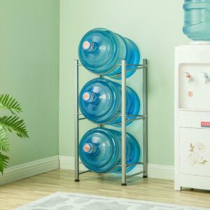 thebestshop99 3 tiers water bottle storage 5 gallon buddy rack shelf system home office holder