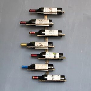 Vintage Retro Wall Mount Wine Rack for Restaurants, Bars, Daily Home furnishings etc (Hold 7 bottles) ¡­