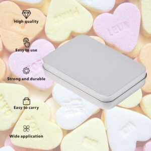 NeDengGHY Tin Container Mini Tin Box Portable Cards Storage Tin for Storing Playing Cards Candy Chocolate Pills Jewelry