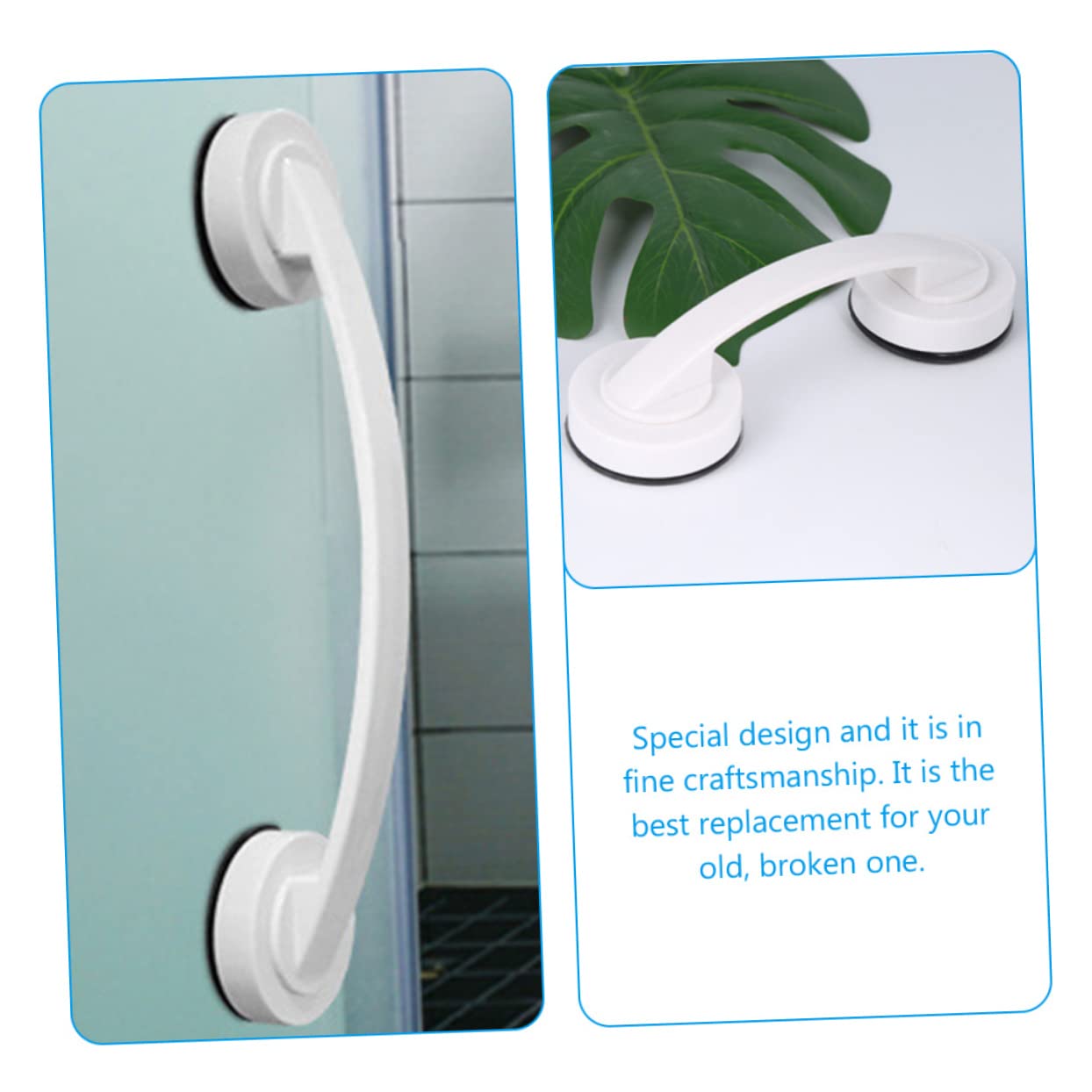 DOITOOL glass door handle cabinet handles hand rails for elderly bathtub rail suction grab bars bathtub safety rail grab bars for bathtubs and showers Safety Hand Rail for Senior armrest