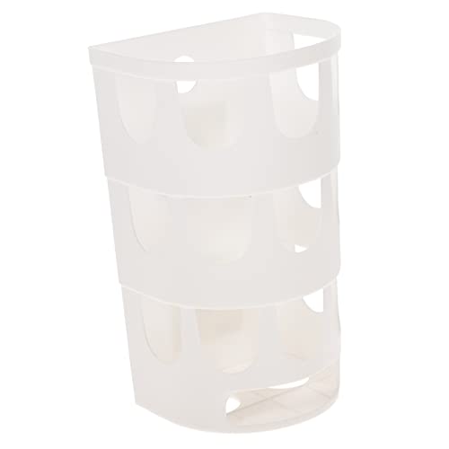 DOITOOL 1pc storage rack bag holder stand Holes Bag Dispenser Holes Bag Storage Holder Bag Holes Storage Holder Garbage Bag Dispenser Holder white Porous Organizer plastic