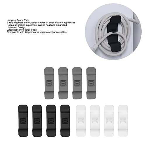 Appliance Cable Wrapper Holder, Keep Space Tidy Cord Organizers Adhesive Silicone for Juicer