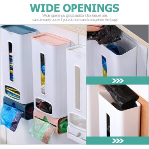 Zerodeko Bag Storage Box Garbage Bag Dispenser Shopping Bag Organizer Garbage Bag Holder Wall Bag Dispenser Shopping Bag Holder Storage Bag Holder Leash Holder Extractive Food Bag Plastic