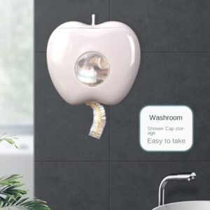 Wall Mounted Plastic Bag Dispenser, Garbage Bag Storage Holder Carrier for Kitchen Bathroom Grocery Food Storage Bags Organizer Hanging Wall Mount Trash Bag Dispenser Container for Home