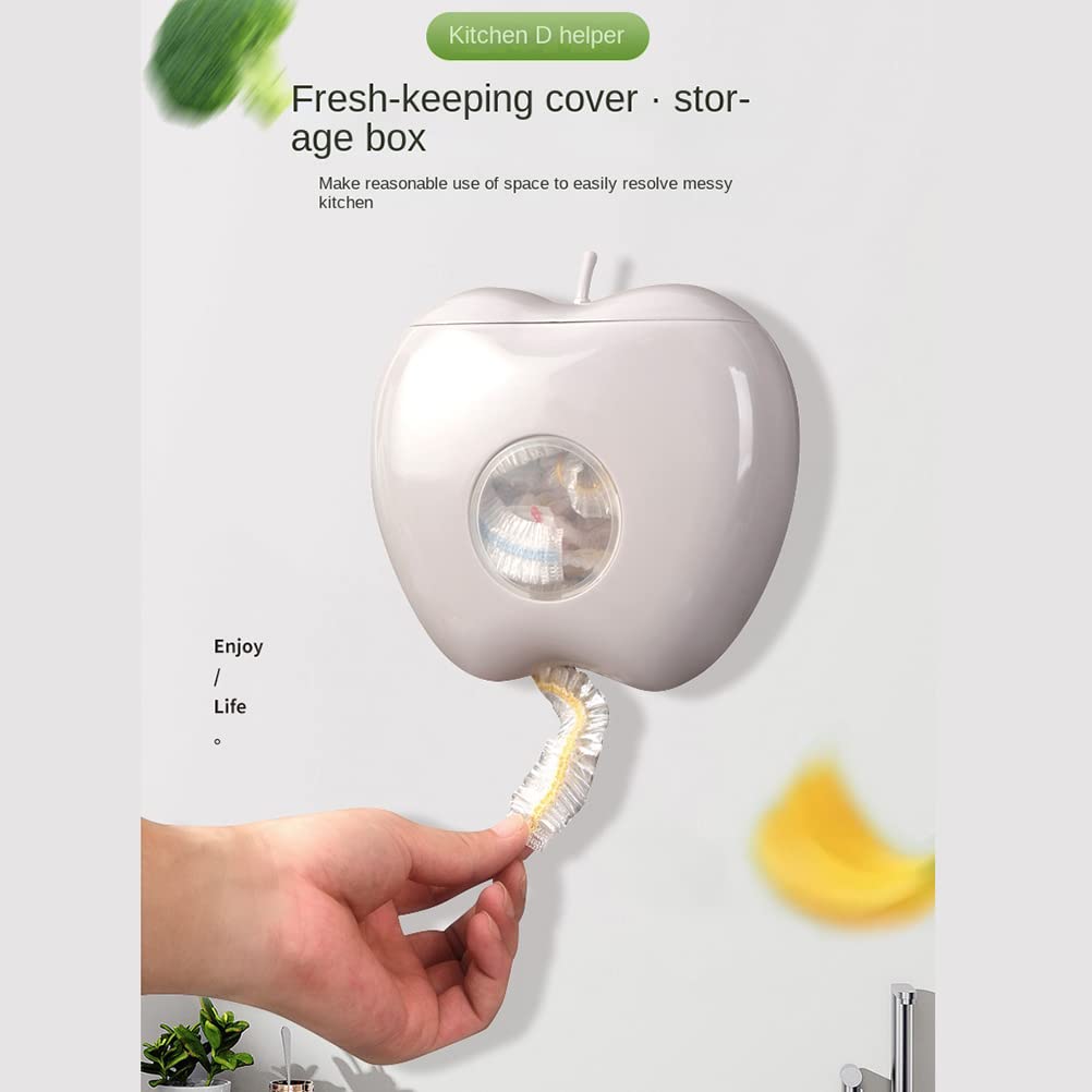 Wall Mounted Plastic Bag Dispenser, Garbage Bag Storage Holder Carrier for Kitchen Bathroom Grocery Food Storage Bags Organizer Hanging Wall Mount Trash Bag Dispenser Container for Home