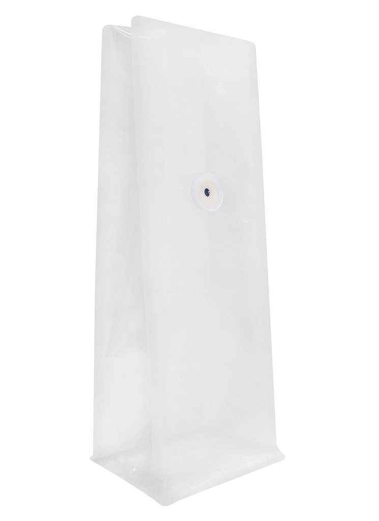 16 oz. Clear Poly Square Bottom Gusseted Bag w/ Valve (Block Bottom Bag, Flat Bottom Bag)