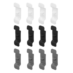 TOPINCN Adhesive Cord Holders Silicone Cord Organizers Appliance Cable Management Cable Wrapper Holder for Coffee Maker Juicer Toaster 12pcs