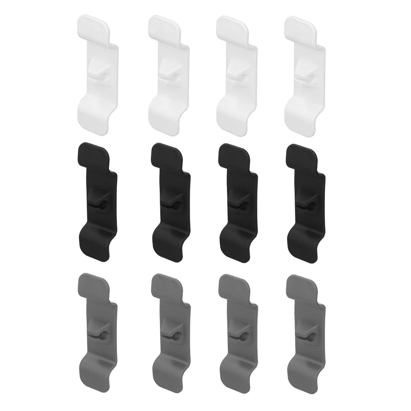 TOPINCN Adhesive Cord Holders Silicone Cord Organizers Appliance Cable Management Cable Wrapper Holder for Coffee Maker Juicer Toaster 12pcs