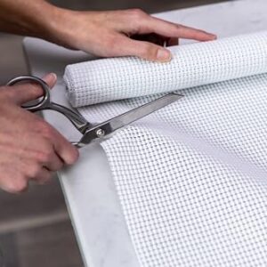 EasyLiner Select Grip Shelf Liner for Drawers & Cabinets - Easy to Install & Cut to Fit - Non Slip Non Adhesive Grip Shelf Liner for Kitchen Drawers, Bathroom, Pantry - 12in. x 24ft. - White