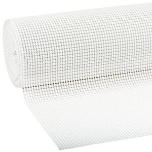 EasyLiner Select Grip Shelf Liner for Drawers & Cabinets - Easy to Install & Cut to Fit - Non Slip Non Adhesive Grip Shelf Liner for Kitchen Drawers, Bathroom, Pantry - 12in. x 24ft. - White