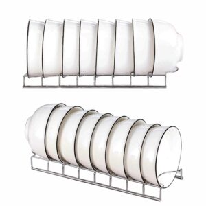 mingfanity small bowl drainer,stainless steel bowl drying rack for kitchen counter organizer storage, storage shelf, chrome