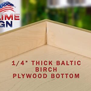 Sublime Design - 21" Inch Wide Side Mount - Baltic Birch Wood Pull Out Drawers for Kitchen Cabinets | Sliding Pantry Storage Organizer - Kitchen Drawer Replacement - Cabinet Slide Out Shelves